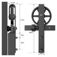 Sliding Barn Door Hardware Kit Heavy Duty Smoothly And Quietly Easy To ...