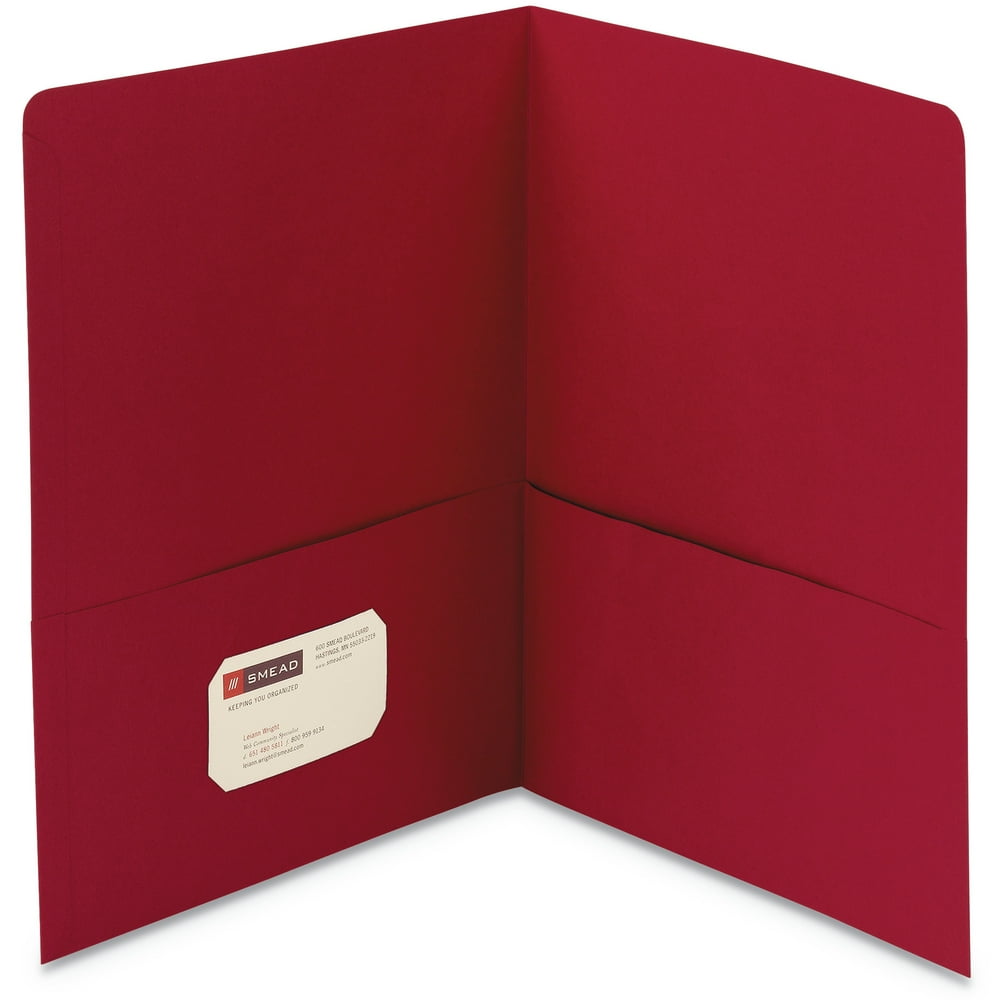 Smead Two-Pocket Folder, Textured Paper, Red, 25/Box -SMD87859 ... Smead Two-Pocket Folder, Textured Paper, Red, 25/Box -SMD87859 ...