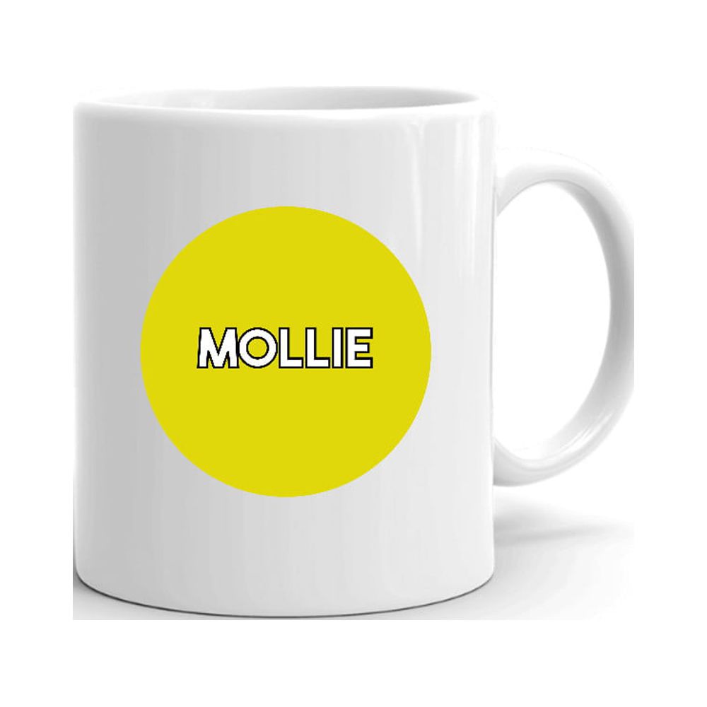 Yellow Dot Mollie Ceramic Dishwasher And Microwave Safe Mug - Walmart.com