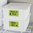 Sterilite 10.2 Qt ID Box with Write-On Labels, Textured Base, Case of 6 ...