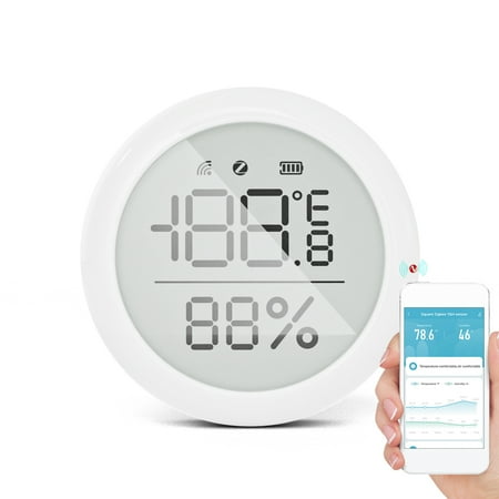ZigBee Smart Hygrometer Thermometer Indoor Temperature and Humidity ...