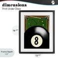 Stupell Industries Billiard Table & Balls Black Framed Print Under ...