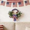 Artificial Floral Wreath Spring Summer Plastic Faux Plants Hanging ...