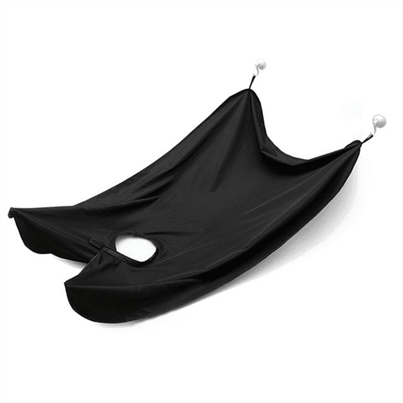 Qishi Beard Catcher Bib Apron, Shaving Cape with Adjustable Neck Straps ...