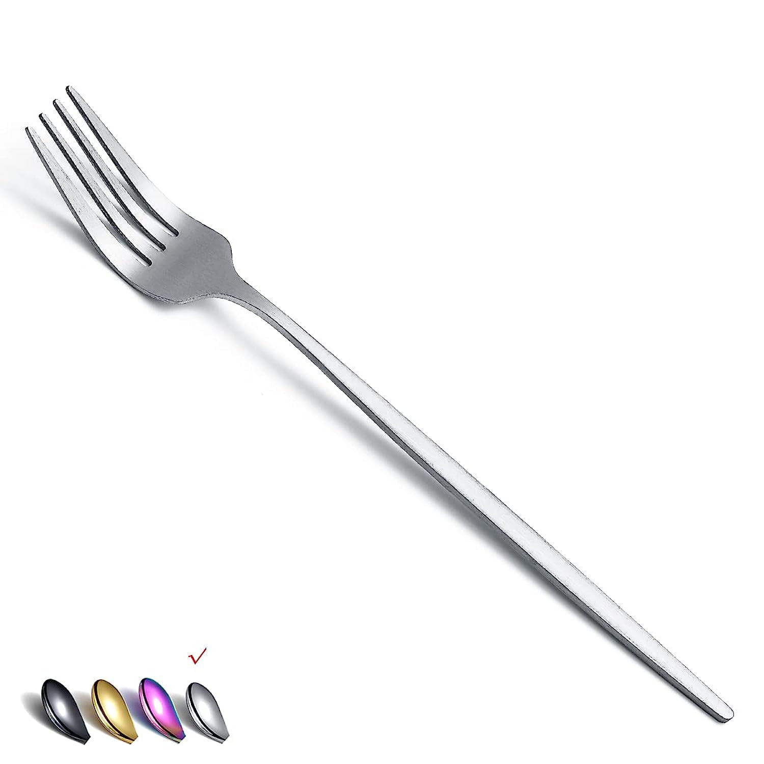 Matt Dinner Forks 6 Piece Stainless Steel Forks Silverware Set