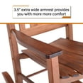 MF Studio Wood Porch Rocking Chair Single Patio Rocker with PU Painting ...