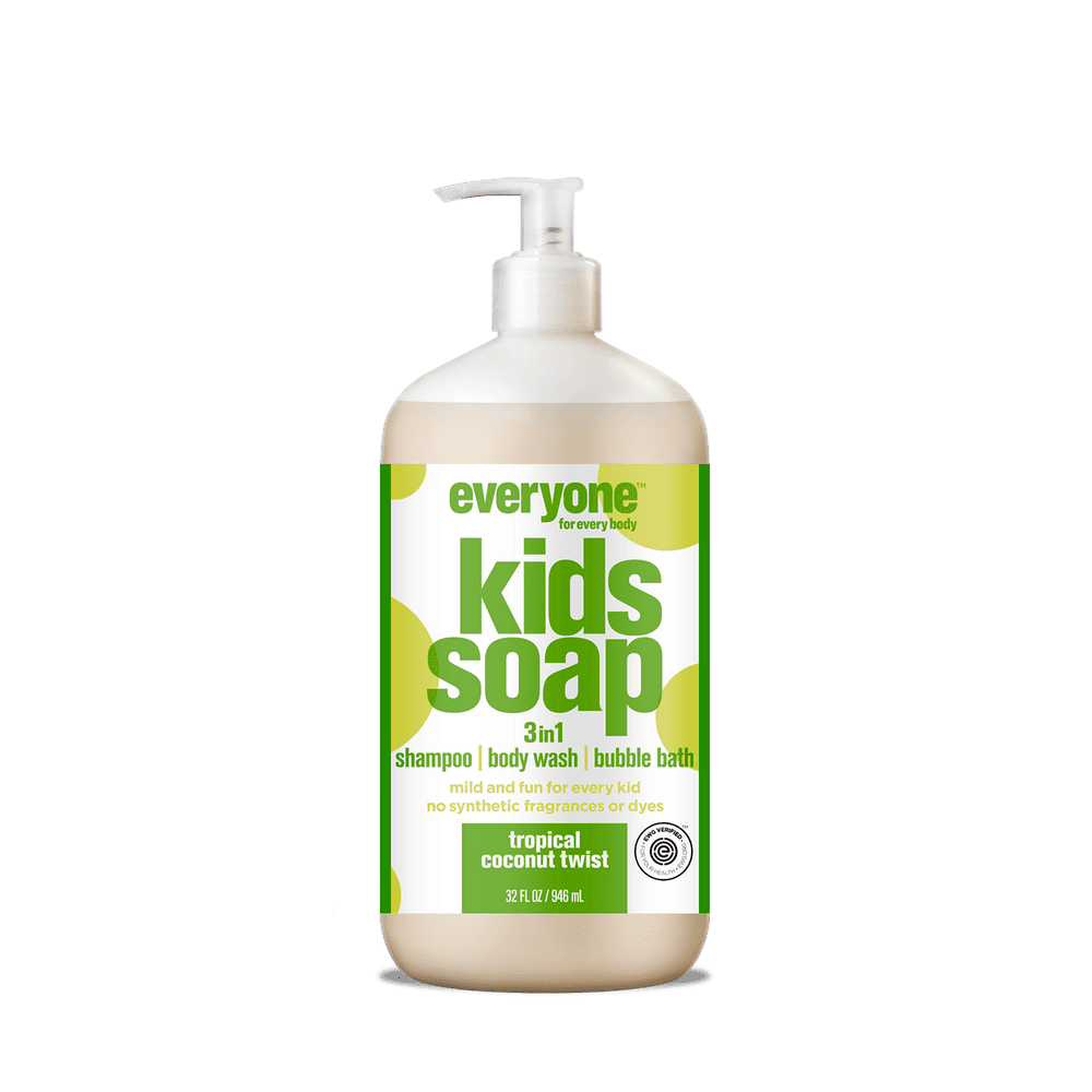 Everyone 3-in-1 Soap for Kids Tropical Coconut Twist 32 oz - Walmart ...