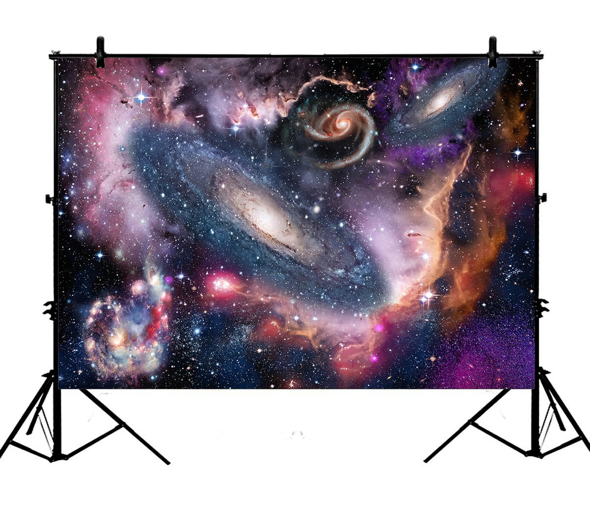 PHFZK 7x5ft Cosmic Landscape Backdrops, Universe Galaxy Nebula with ...