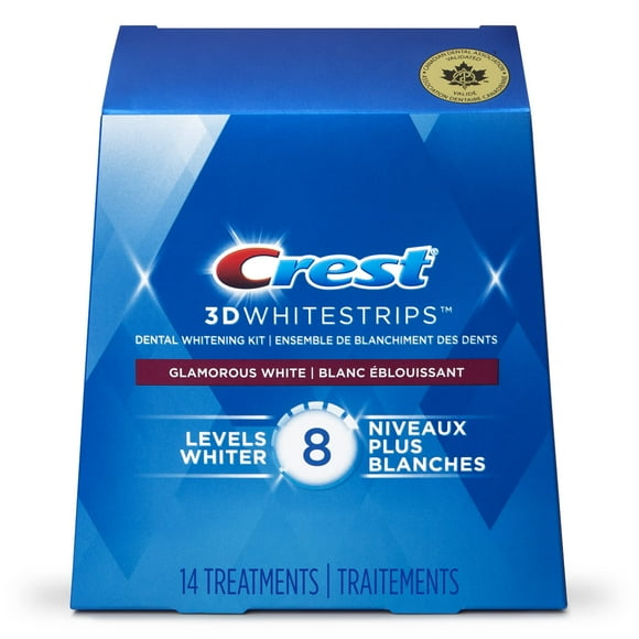 Pack of 2 Crest 3DWhitestrips Glamorous White At-home Teeth Whitening ...