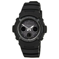 Casio Men's G-Shock Digital Atomic Solar Resin Watch with Black Rubber ...