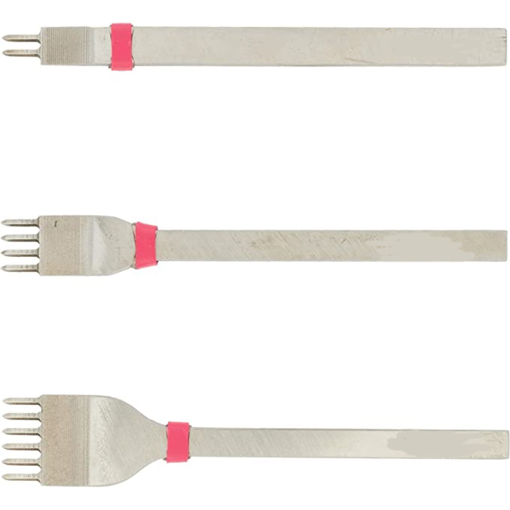 PEACNNG Leather Supply Diamond Stitching Chisel Set, 3mm, Stainless ...