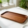 6 Pcs Wooden Serving Trays, 7.9 x 5.1 in Rectangular Serving Platters ...
