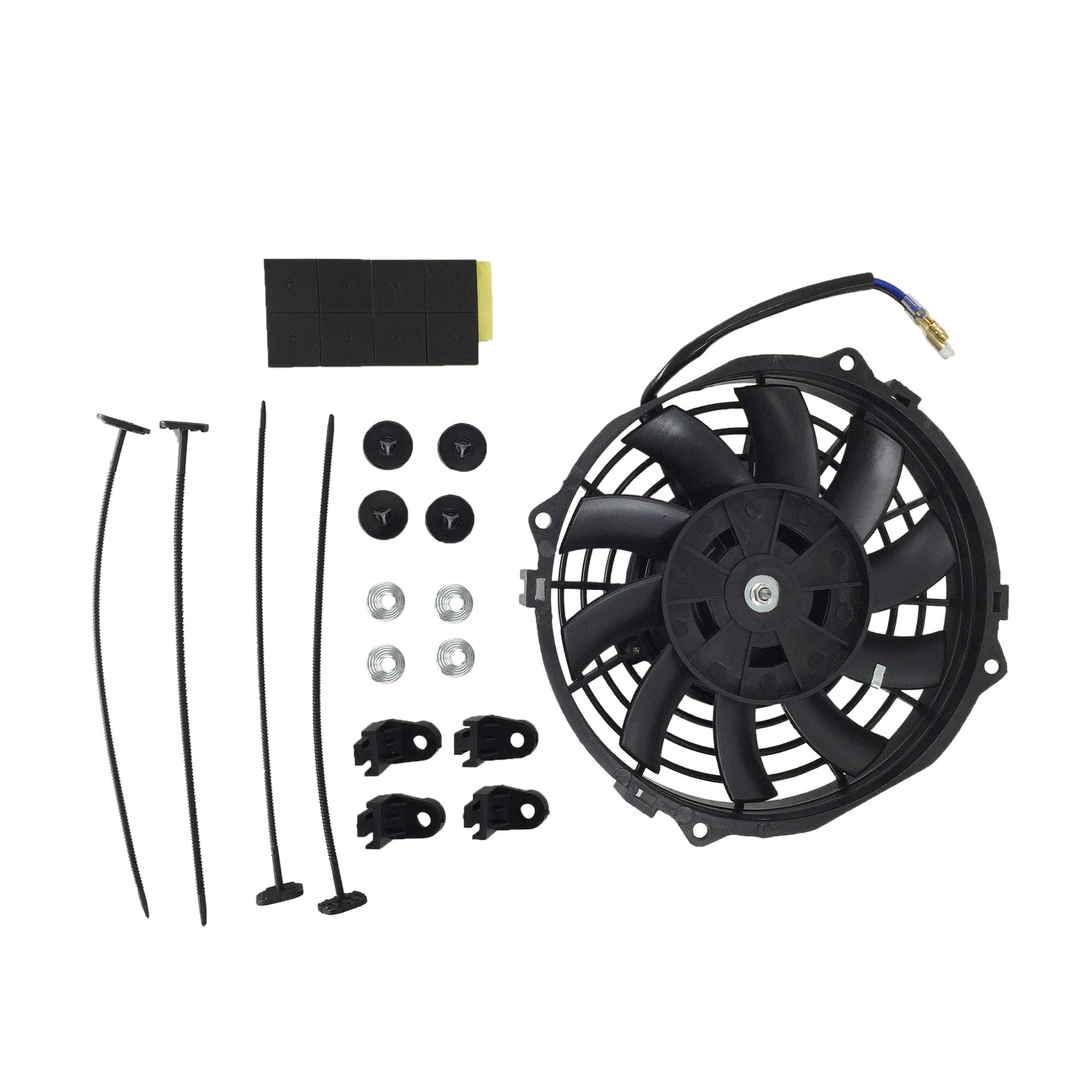 Universal Slim 7" Pull/push Radiator Engine Bay Cooling Fan Mount Kits ...