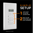 myTouchSmart In-Wall Digital Timer, Simple Setup, Easy On/Off Buttons ...