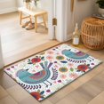 Area Rug 2x3ft, Cartoon Bird Wild Flower Leaves Washable Rugs for ...