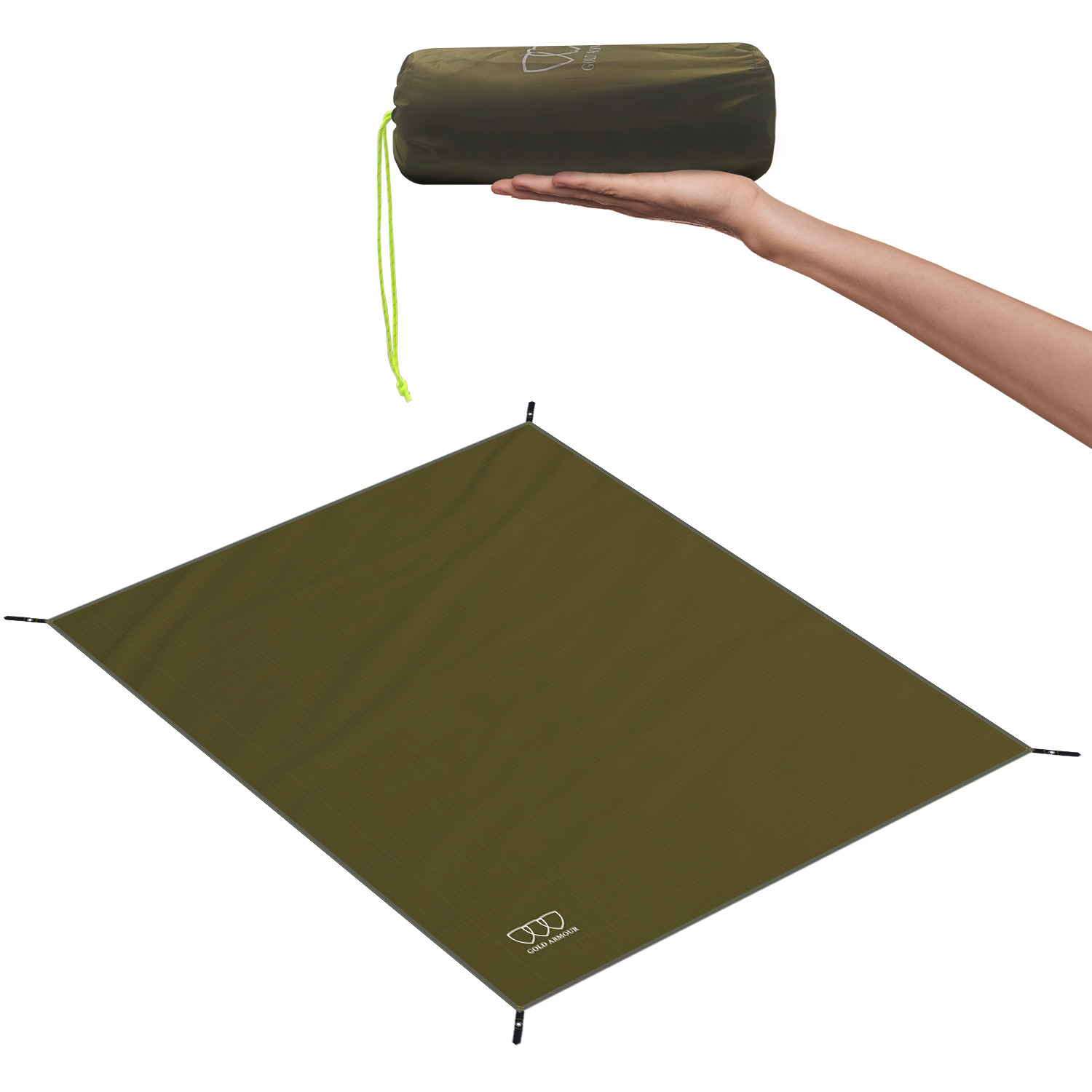 Gold Armour Tent Footprint, Camping Tarp Waterproof Ultralight Floor ...