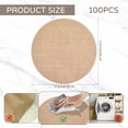 100 Pack Round Placemats 280gsm Denser Weave, Double‑Layered, Rustic ...