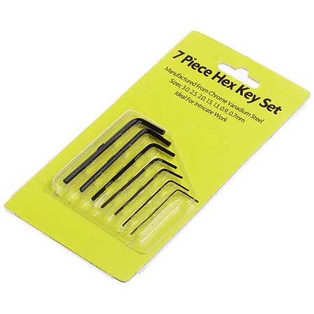 New 7Pcs 0.7mm-3mm Mini Hexagon Hex Allen Key Set Wrench Screwdriver ...