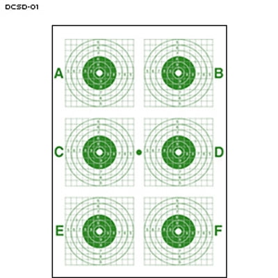 12 Pcs, Bull'S-Eye Target W/ Grid System 6-12" Bull'S-Eye Sighting ...