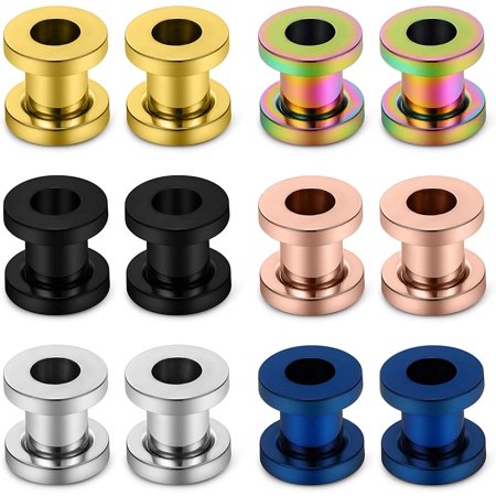Screw Fit Ear Gauges Kit Surgical Steel Tunnel | Walmart Canada