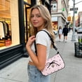 Bowayaoa Cute Bow PU Handbag, Adjustable Strap Multiway Crossbody ...