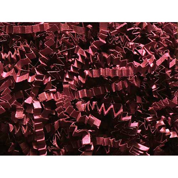 Pack Of 1, Solid Burgundy Crinkle Cut™ Paper Shred (Spring-Fill® / Zig ...
