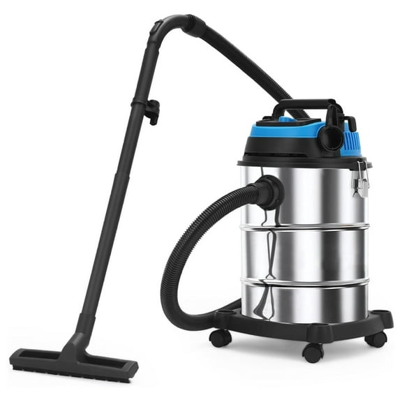 BAUER 3 Gallon 3 Peak HP Wet / Dry Portable Stainless Poly Shop Home ...