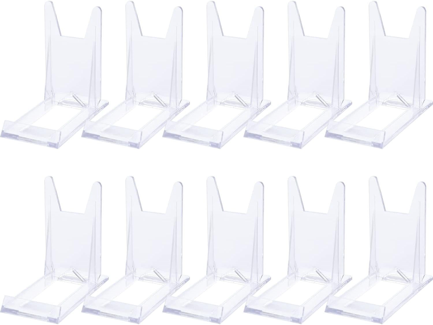 10 Pcs Acrylic Plate Stands for Display, Plate Display Stand Holder ...