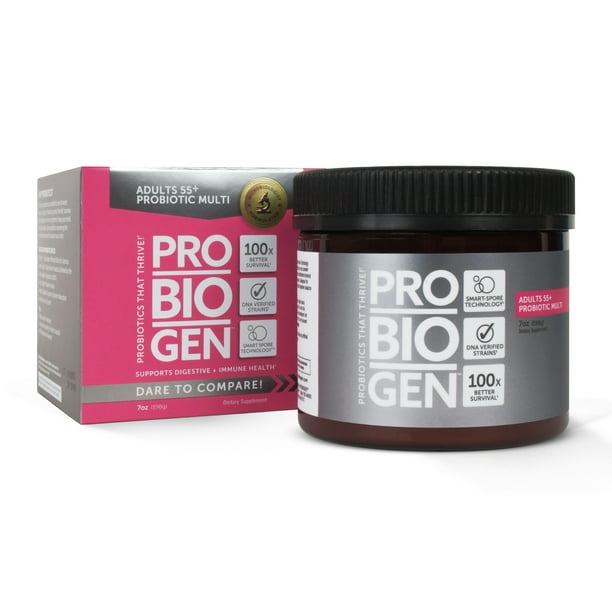 o Probiogen Adults 55+ Probiotic Multi Powder: Smart Spore Technology ...