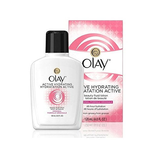 OLAY Active Hydrating Beauty Fluid Original 4 oz Pack of 4 - Walmart.com