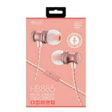 Sentry Metal Stereo Earbuds with Mic Rose Gold - Walmart.com