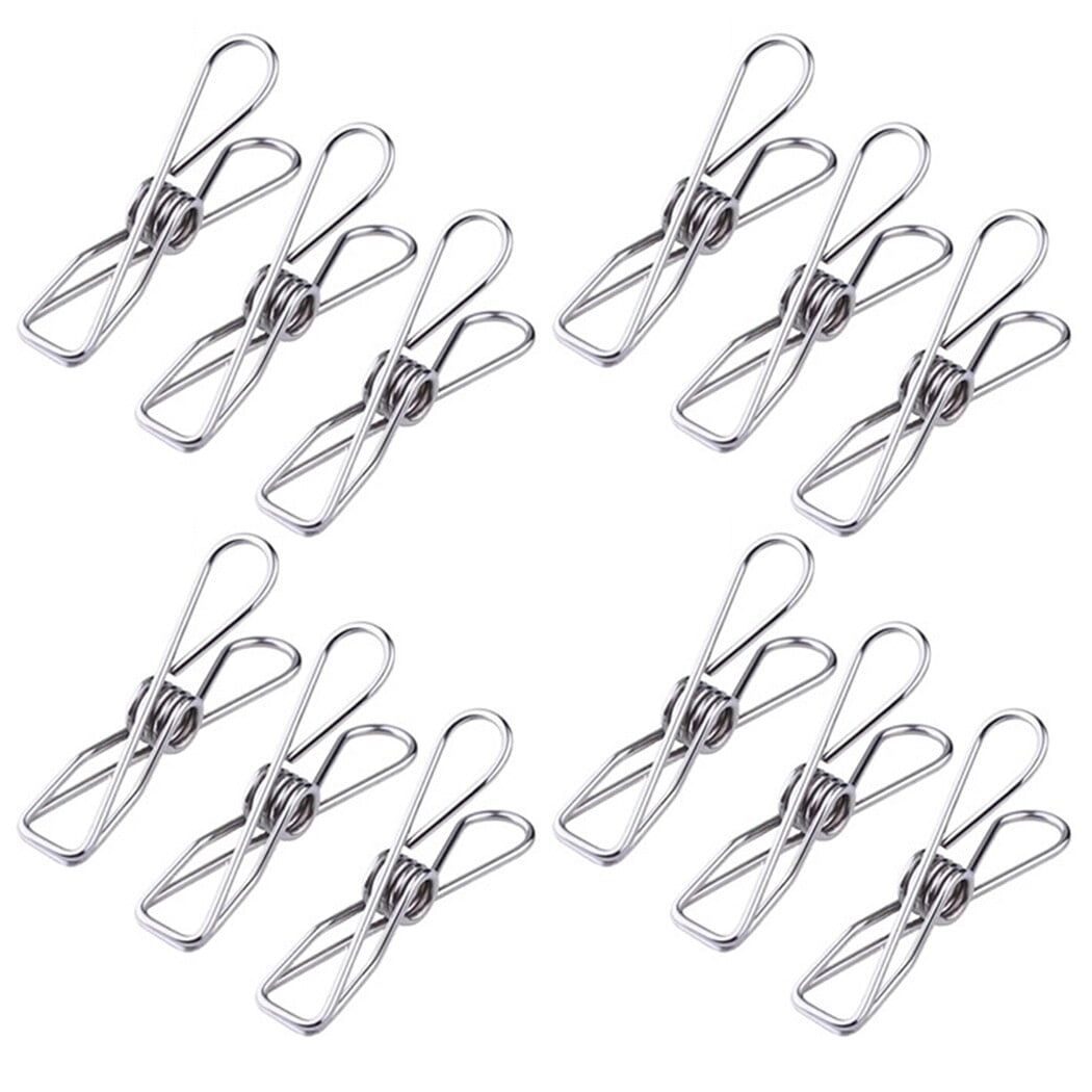 Pinzas de alambre para ropa portátiles pequeñas: 12 Uds. Pinzas para ...