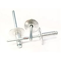 Mill 3/16" Rivet Large Flange Aluminum Head Steel Mandrel Blind Pop ...