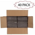 6x6x6 Inches Shipping Boxes Set of 40, White Corrugated Cardboard Box ...