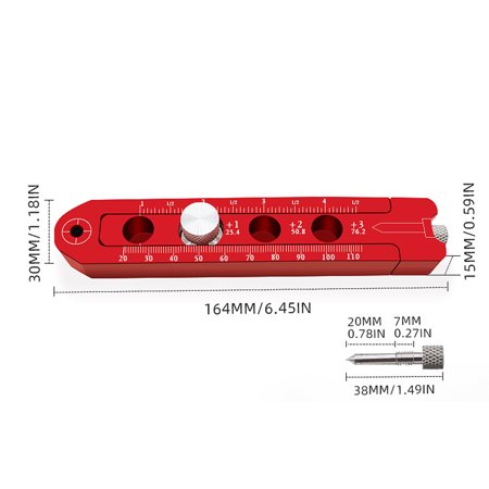 Aluminum Alloy Woodworking Drawing Carpenters Wood Scriber Hand Tool ...