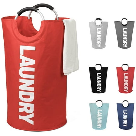 82L Large Laundry Basket (6 Colors), Collapsible Laundry Bag, Foldable ...