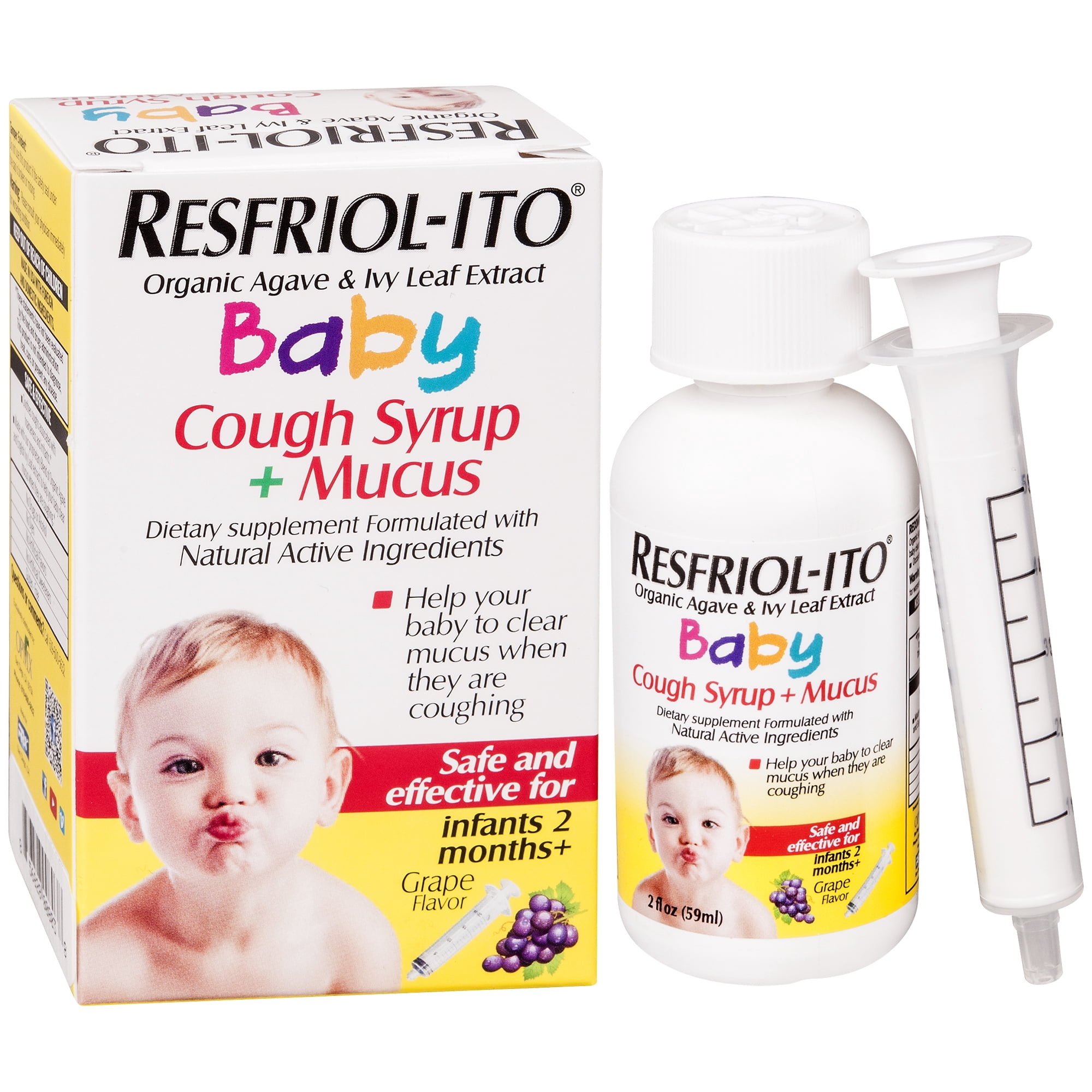 Resfriol ito Baby Cough Mucus Relief Syrup Grape Flavor 2 Fl Oz Resfriol ito Baby Cough Mucus Relief Syrup Grape Flavor 2 Fl Oz