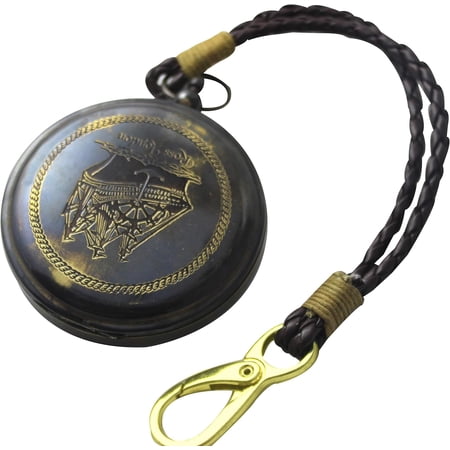 Nautical Ross London Brass Round Pocket Compass Marine Navigational ...