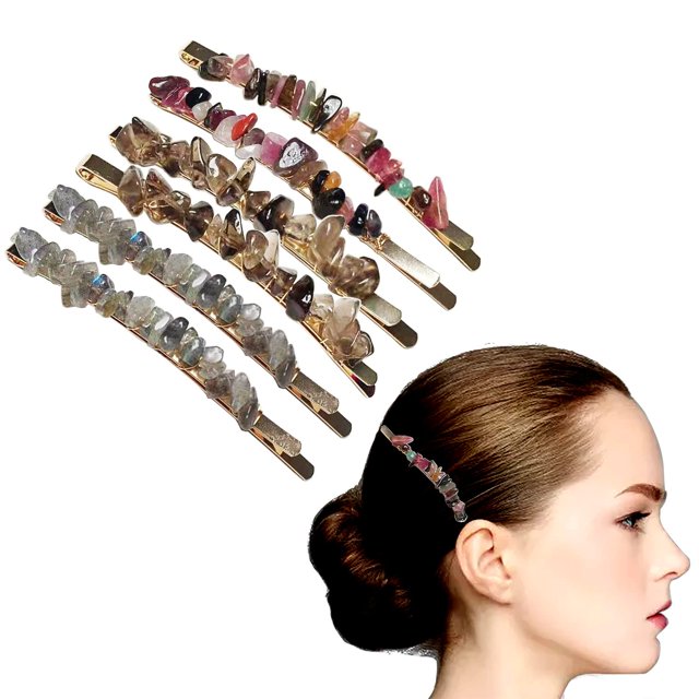 Crystal Hair Pins Gemstone Jeweled Bobby Pin Decorative Hair ...