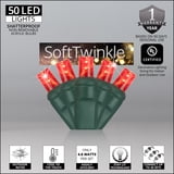 SoftTwinkle LED Red Christmas Mini Twinkle Lights for Bedroom ...