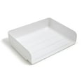 TRU RED Side Load Stackable Plastic Letter Tray White TR55330 - Walmart.com