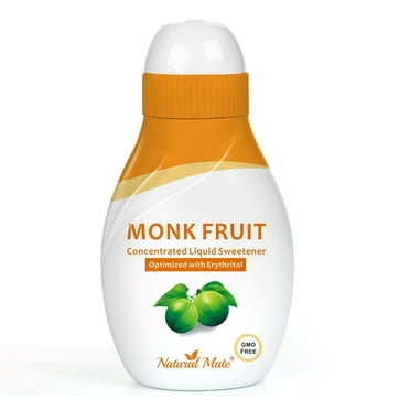 Monk Fruit Concentrated Liquid Sweetener (Optimized with Erythritol) 1.33 FL OZ (37 mL ...