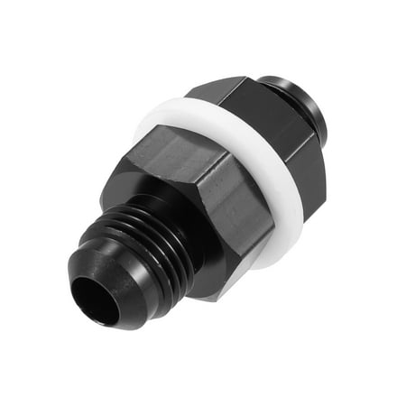 Unique Bargains Car Auto Straight Bulkhead Fuel Fitting 6AN Male to Male Bulkhead Flare Fitting ...