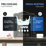 KFFKFF Ice Cream Machine for Commercial Use, 22-30L/H Production, 2350W ...