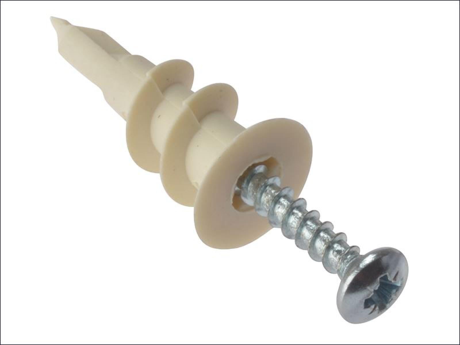 Forgefix - Cavity Wall Nylon Speed Plug 4.5 x 35mm Box 100 - Walmart.com