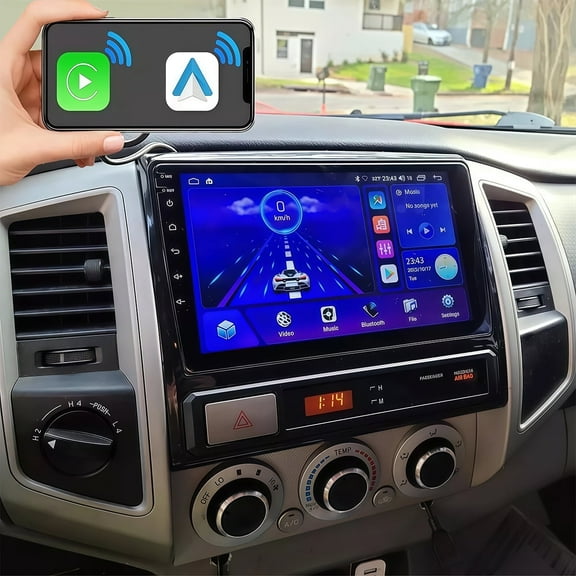 Haudio 10.1" Rotatable Touch Screen Car Stereo Single Din, Wireless ...