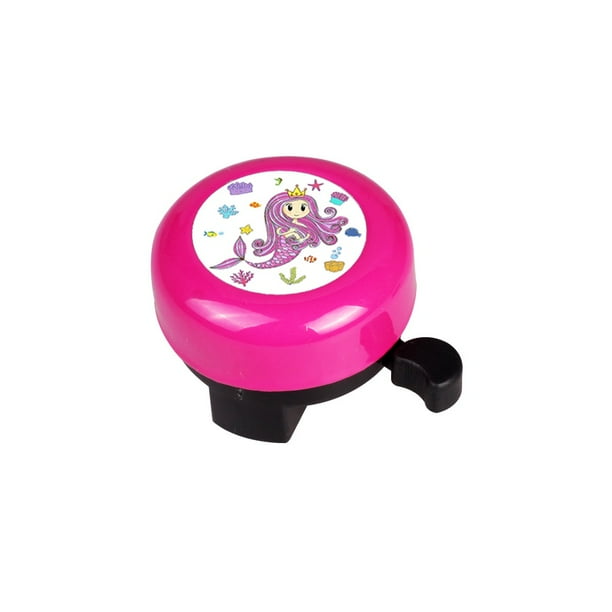 Mini-Factory Bike Bell for Kid Girls, Cute Pink Girly Mermaid Children ...