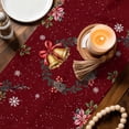 Christmas Reindeer Table Runner 72 Inches, Xmas Elk Pine Tree Red ...