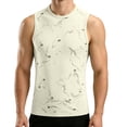 Antinious Men Solid Hole Detail Round Neck Sleeveless Breathable ...