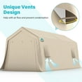 ADVANCE OUTDOOR 10x20 ft Carport Garage, Heavy Duty Anti-Snow Canopy ...
